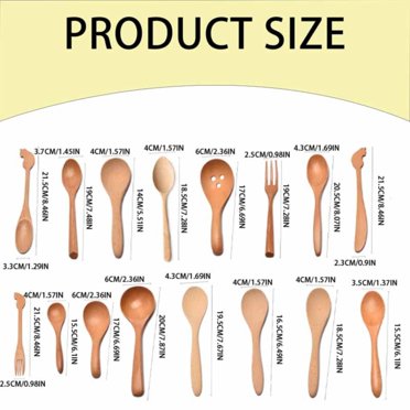 HERCHR Wooden Spoons, 100pcs Disposable Wood Spoons Ice Cream Tea Spoon ...