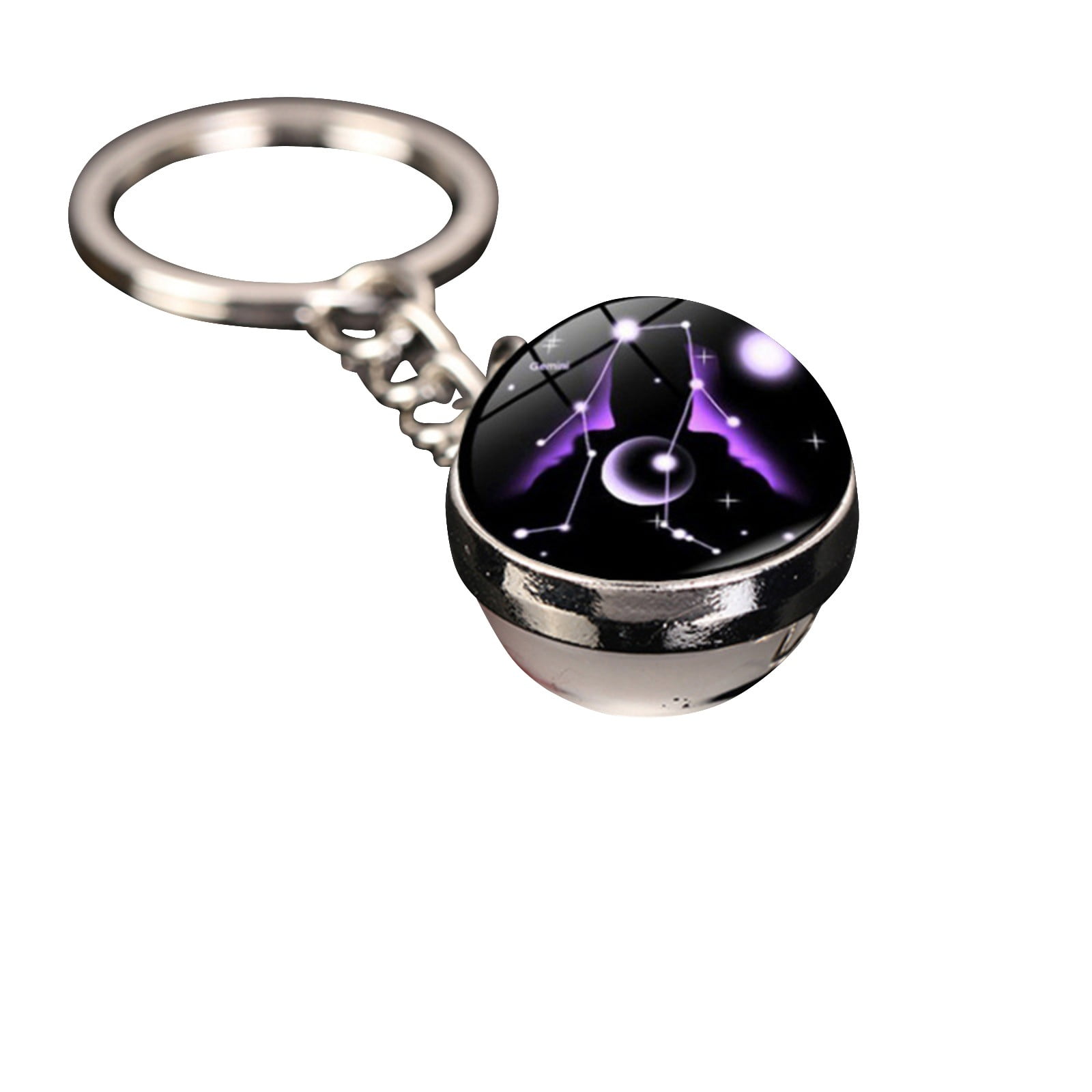 UHHDNAED Zodiac 12 Constellations Signs Keychain Bag Pendant Time ...