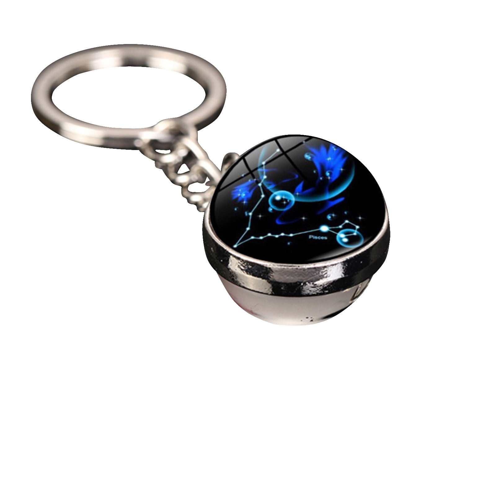 UHHDNAED Zodiac 12 Constellations Signs Keychain Bag Pendant Time ...