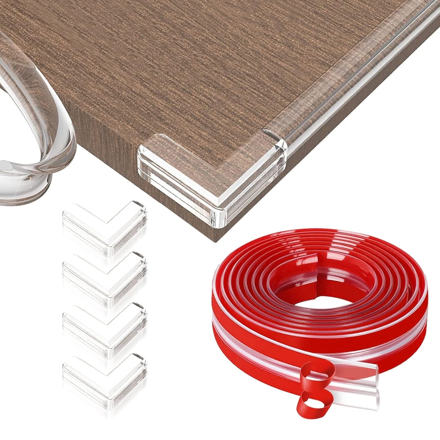 UHIAGREE Corners and Edge Protectors,9.8ft Soft Clear Safety Corner ...