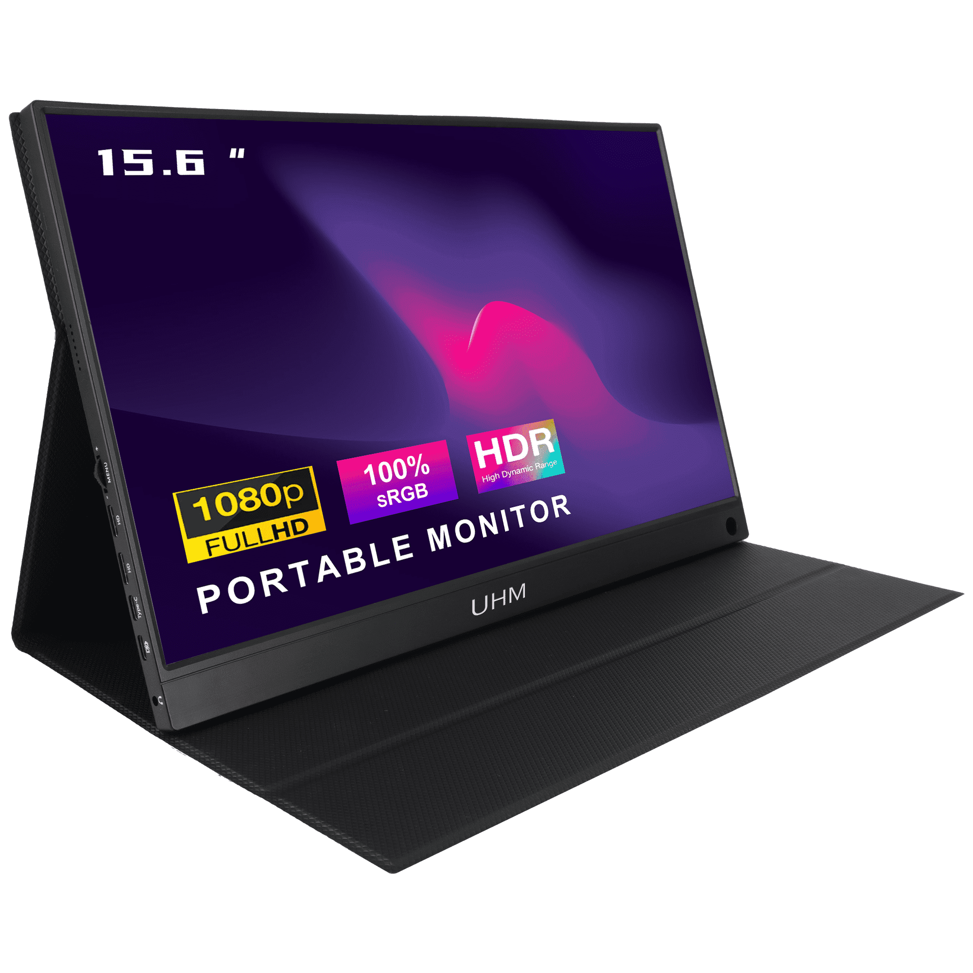 Portable Monitor for Computer, 15 inch IPS 100% sRGB 1080P USB C ...