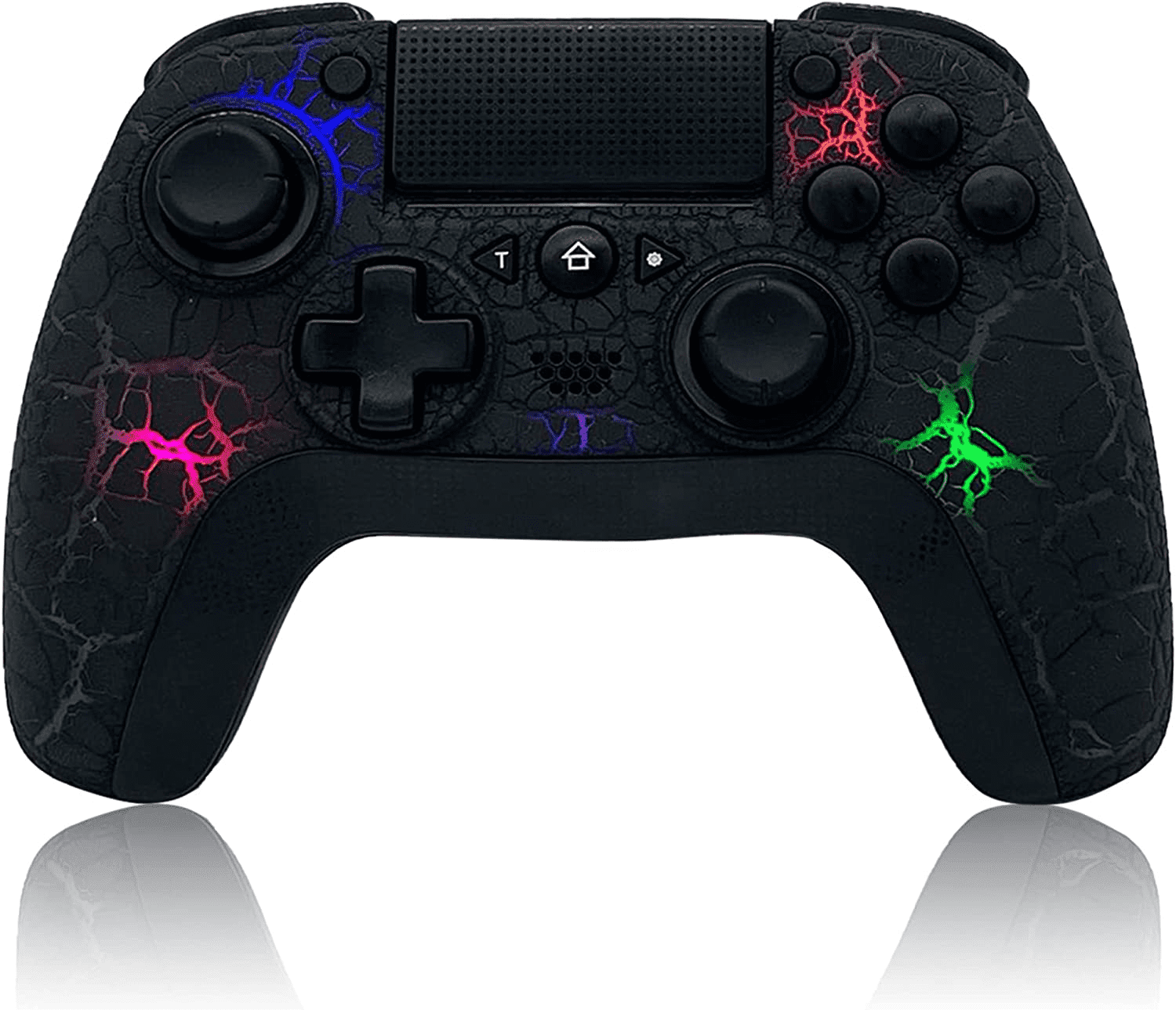 Skin Wrap for Sony PS4 Dualshock Controller Painted Faded and Cracked ...