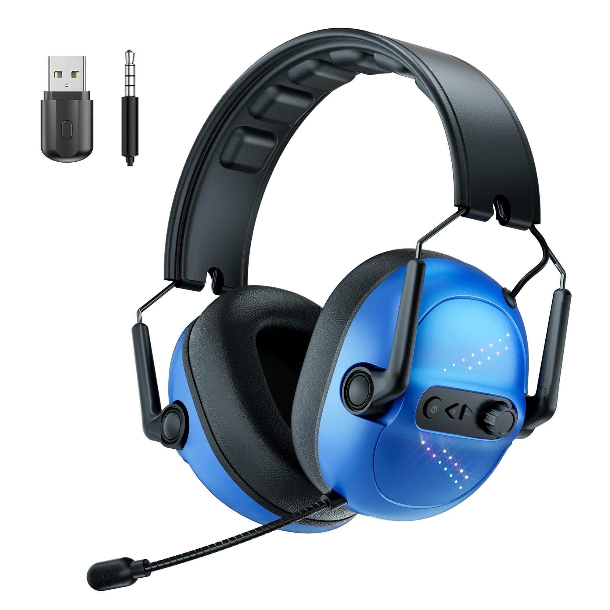 UHM Wireless Gaming Headset for PC/PS4/PS5/ Nintendo Switch,Foldable ...