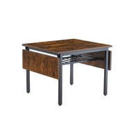 "ChVans 72"" Solid Wood Dinner Table for 4-10, Adjustable Metal Leg ...