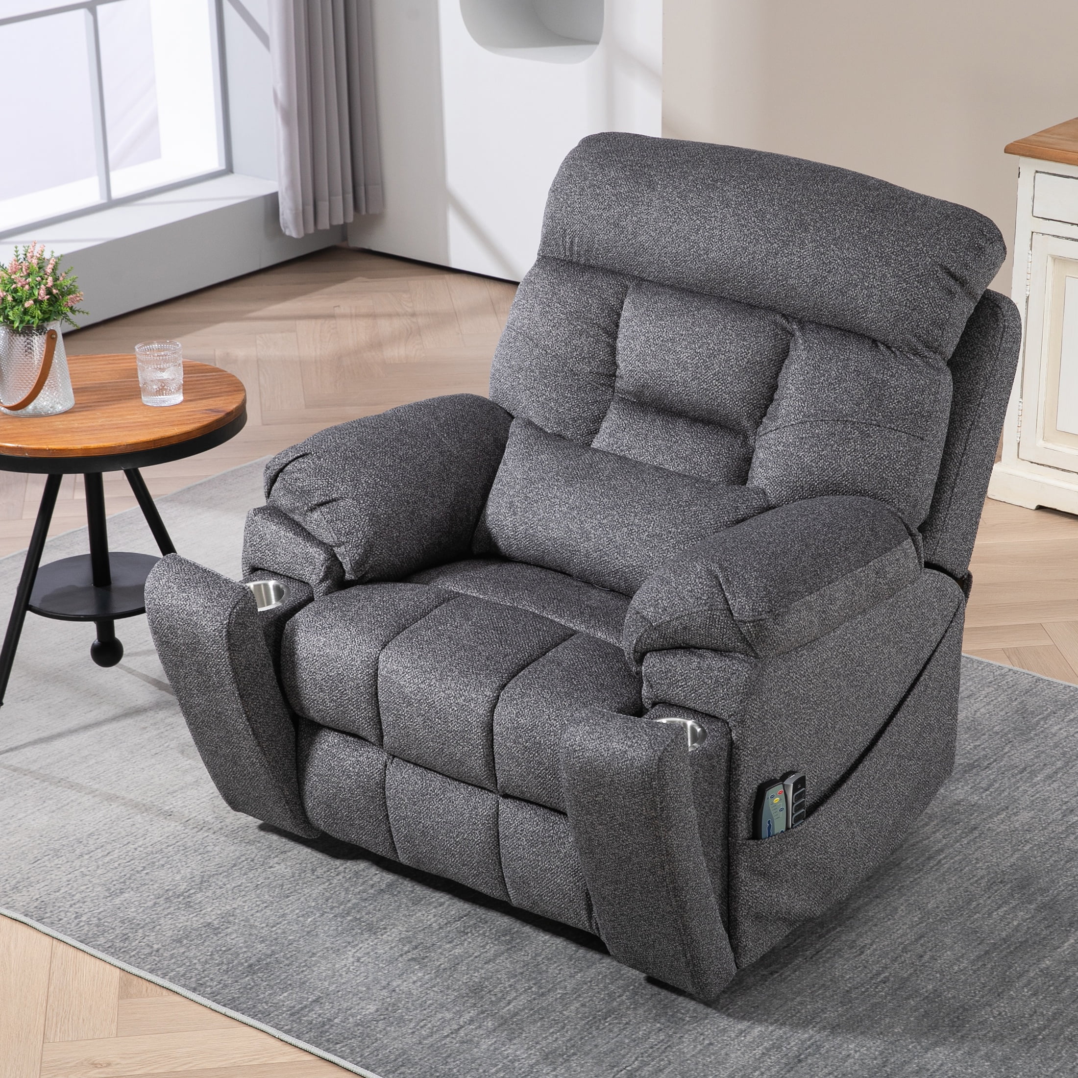 Large Power Lift Recliner Chair, UHOMEPRO 4 Motor Lay Flat Recliner ...