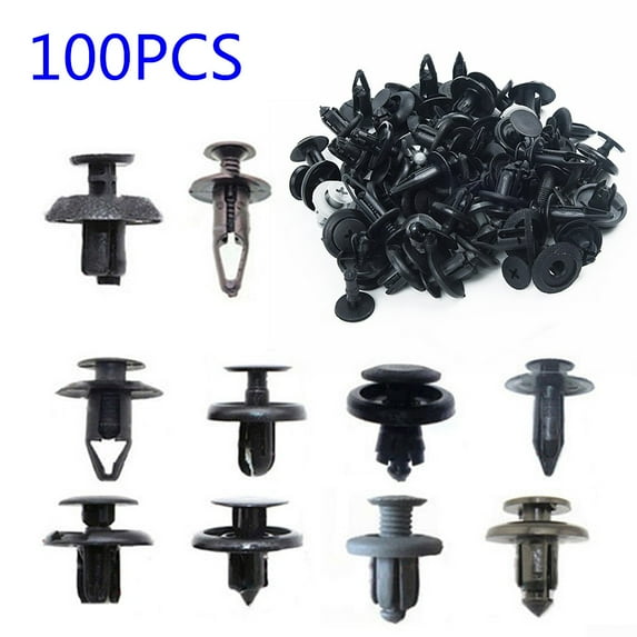 UHUSE 100pcs/Set Mixed Plastic Fastener Screw Rivets Clips Set For Car ...