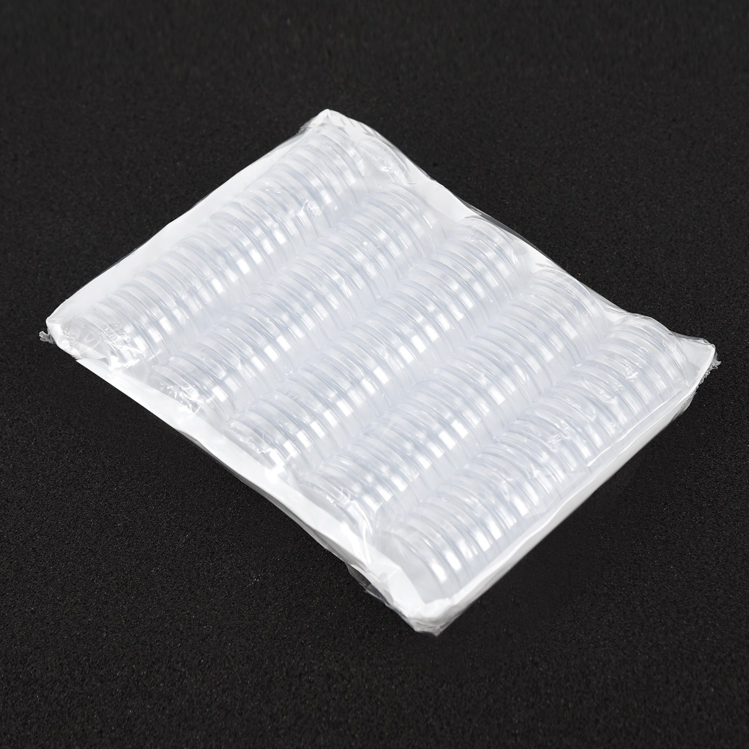 100pcs Transparent Coin Capsules Coin Case Holders 25mm Containers ...