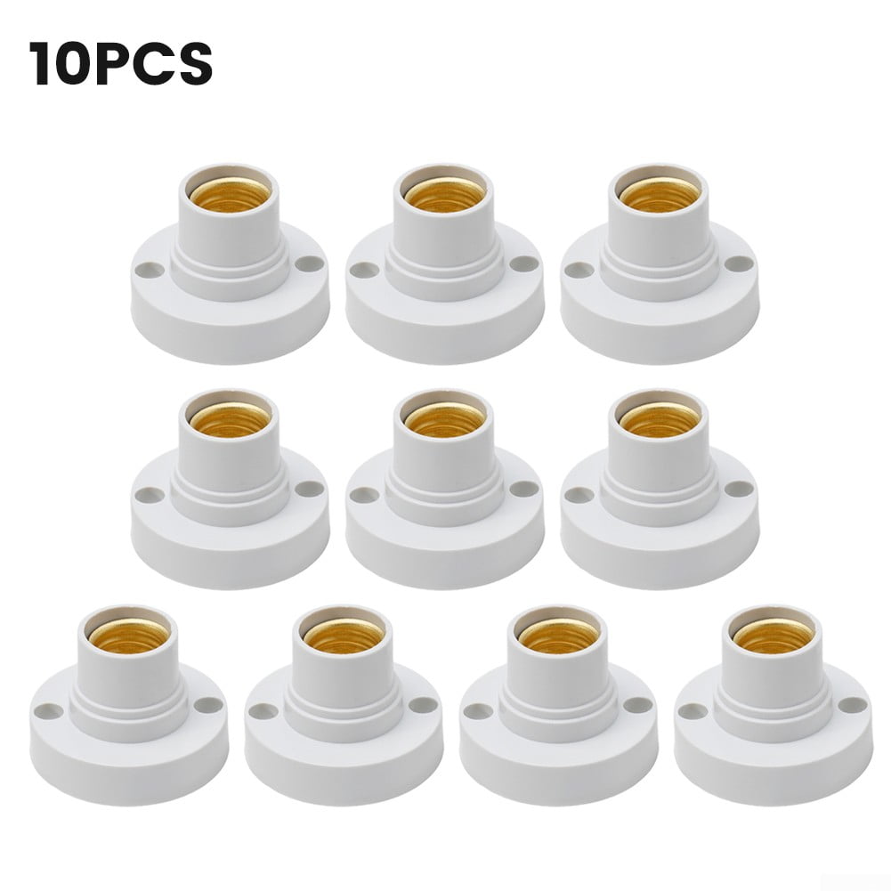 UHUSE 10Pcs E14 Light Bulb Screw Lamp Surface Fixing Base Holder Edison ...