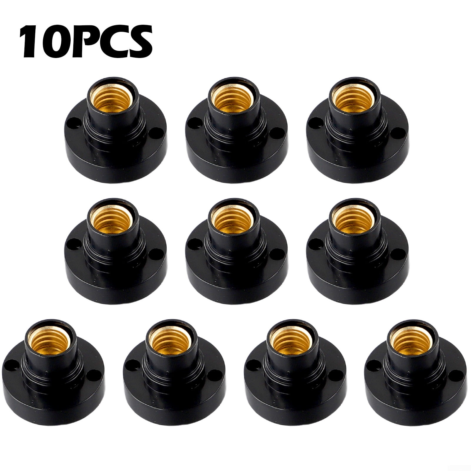 UHUSE 10Pcs E14 Light Bulb Screw Lamp Surface Fixing Base Holder Edison ...