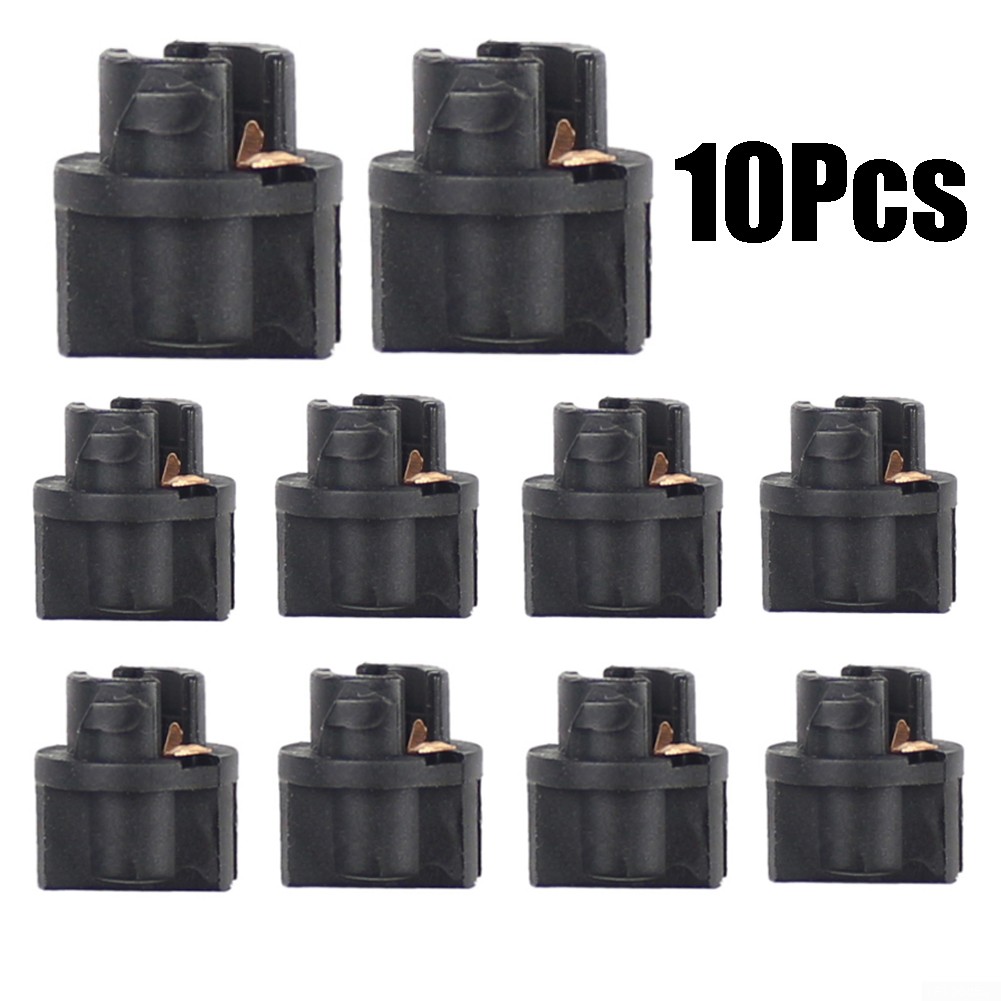 UHUSE 10Pcs/Set T5 LED Socket PC74 Instrument Panel Replacement Socket ...