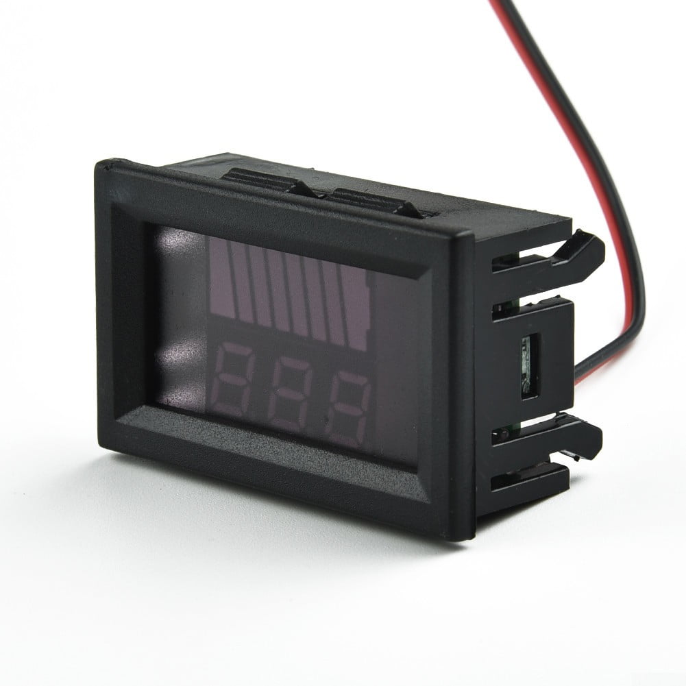 UHUSE 12V-60V Car Marine Motorcycle LED Digital Voltmeter Voltage Meter ...