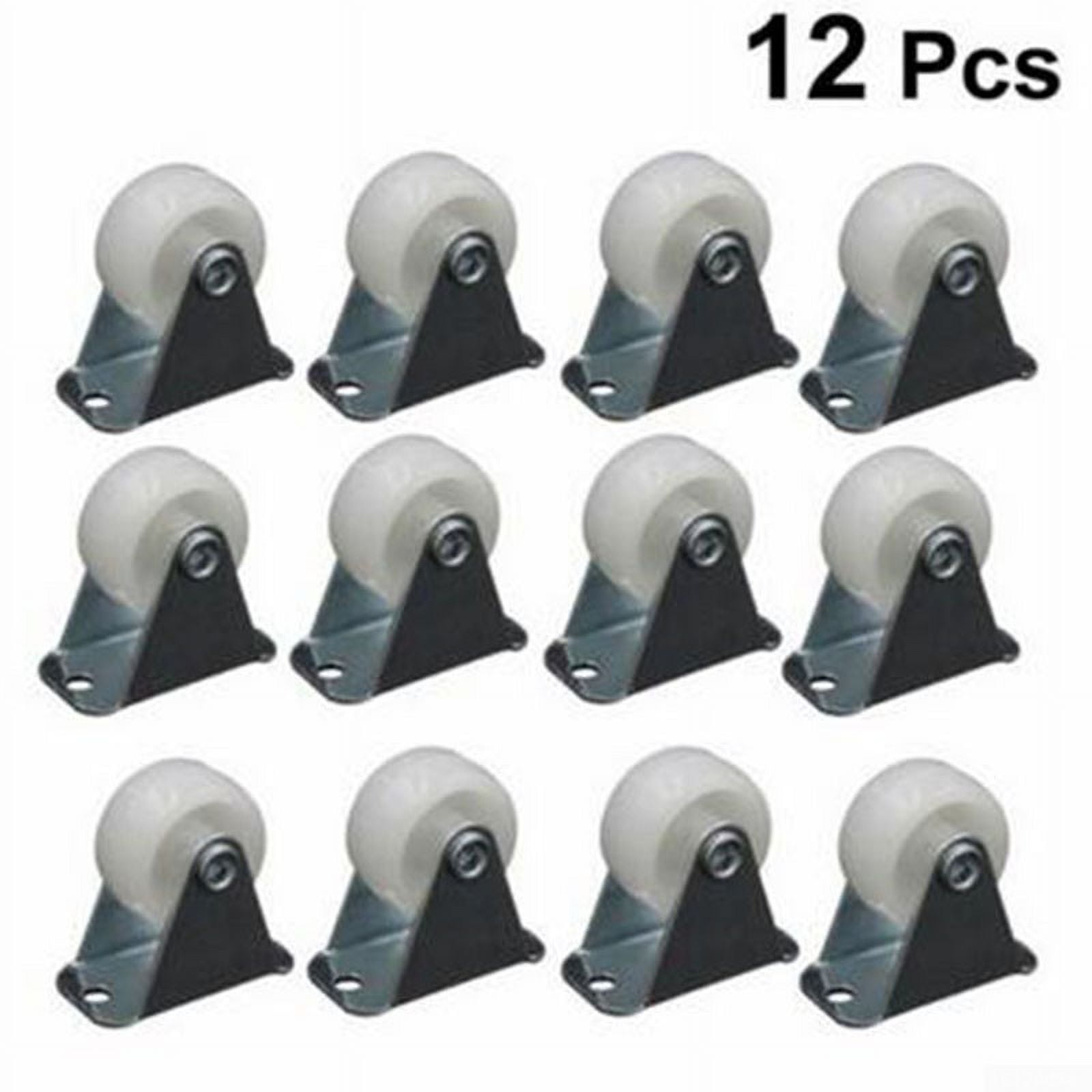 UHUSE 12pcs 1 Inch Chair Caster Wheel Furniture Castors for Trolleys ...
