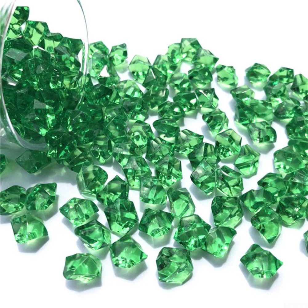 UHUSE 200x Acrylic Plastic Gem Stone Ice Rocks Table Scatter Vase Fish ...