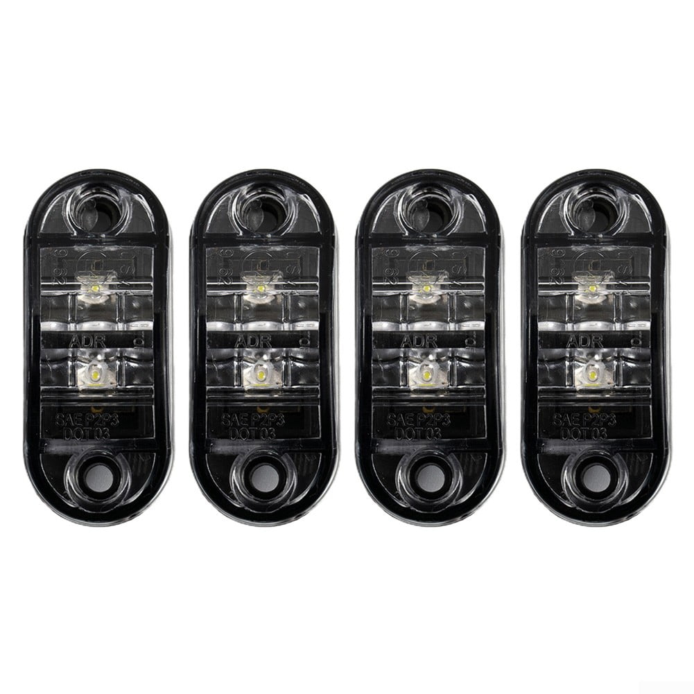 UHUSE 4x LED Front Side Marker Indicator Light 12V 24V Car Truck Van ...