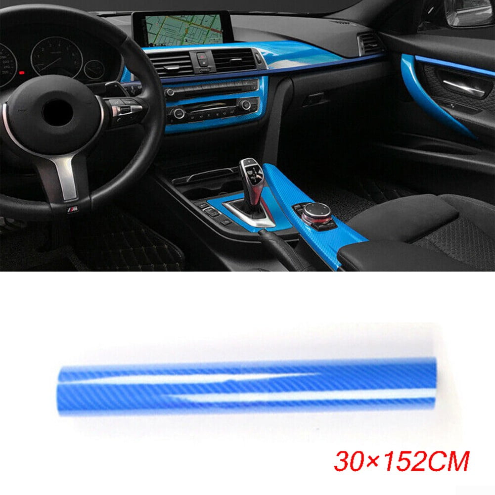 UHUSE 5D Ultra Shiny Glossy Carbon Fiber Vinyl Wrap Sticker Decal Decor ...