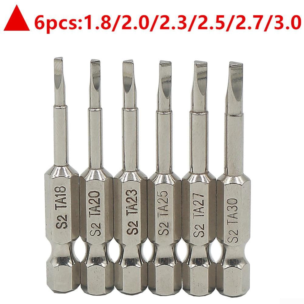 UHUSE 6pcs Magnetic Triangle Security Screwdriver Bits Alloy Steel 1/4 ...