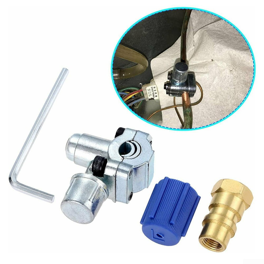 UHUSE A/C Retrofit Valve & BPV31 Piercing Tap Kit For R12 R22 R134A ...