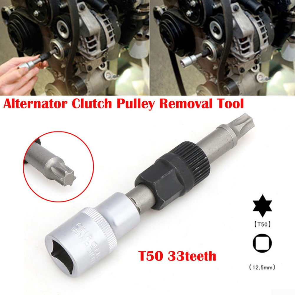 UHUSE Alternator Pulley Socket Bit With 33T Tool Alternator Clutch Pulley Removal Tool - Walmart.com
