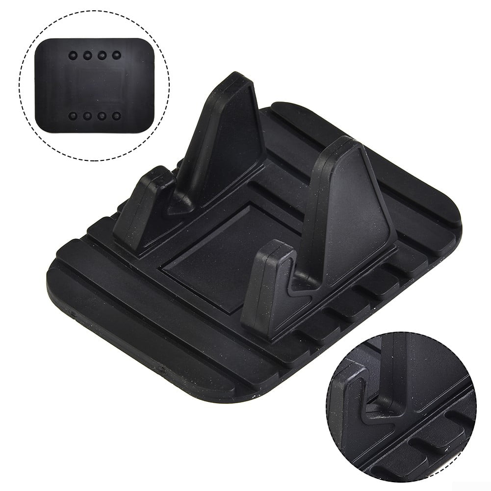 UHUSE Black Car Dashboard Non-slip Rubber Mat Phone Holder Pad Stand ...