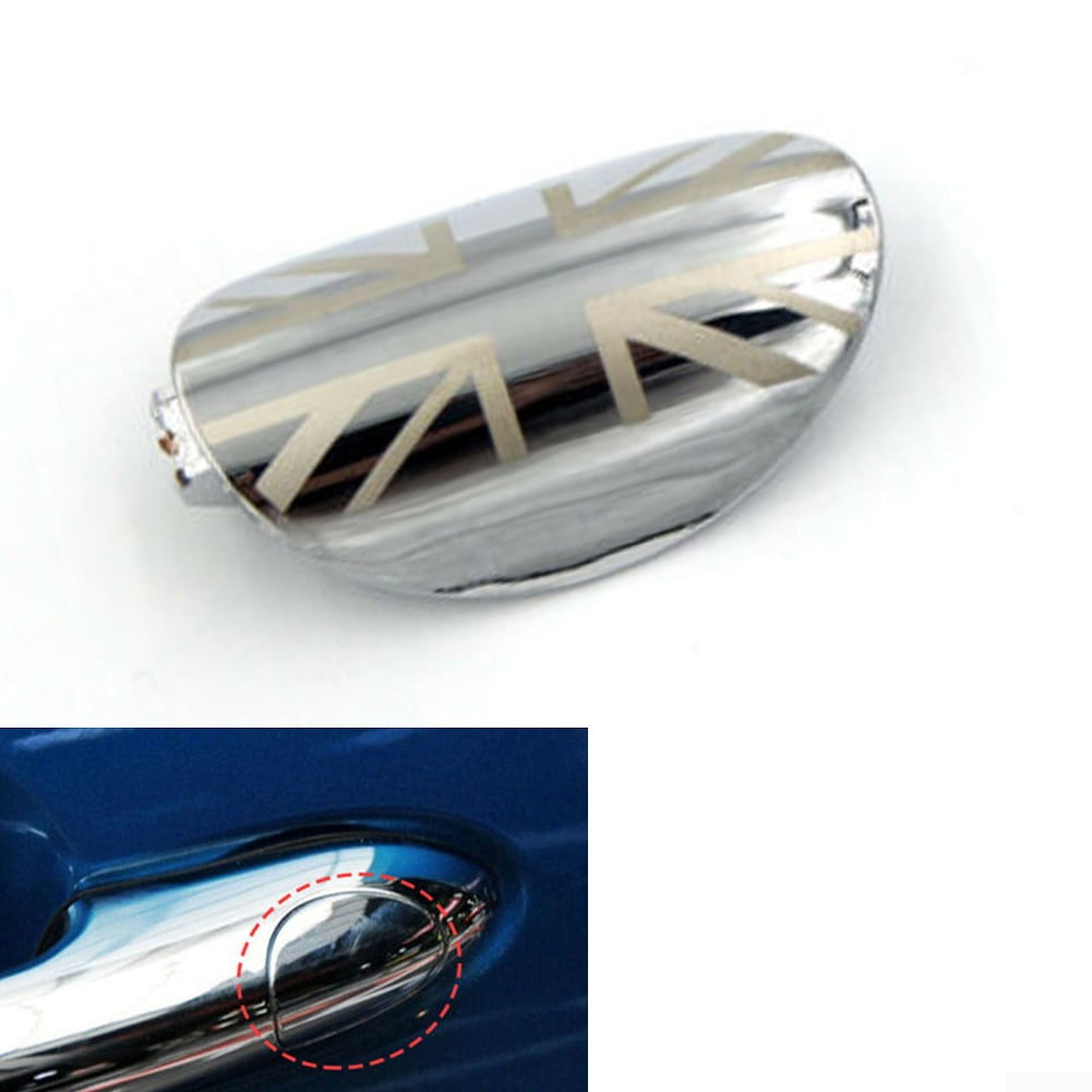 UHUSE Chrome Door Handle Lock Hole Cover Cap fit For Mini Cooper F55 ...
