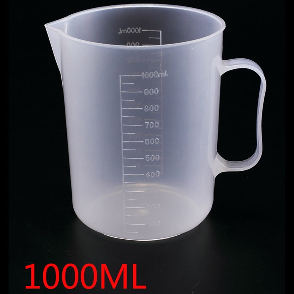 UHUSE Measuring Jug Plastic Beaker Transparent Measuring Cup Chemical ...