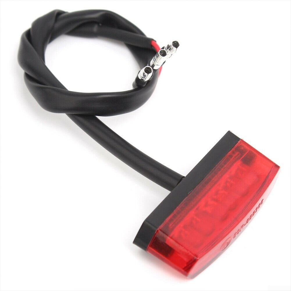 UHUSE Motorcycle 6 LED Mini Red Tail Light Rear Running Stop Brake ...