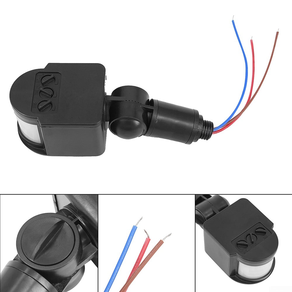 UHUSE Outdoor 110-220V Infrared PIR Motion Sensor Detector Wall Light ...