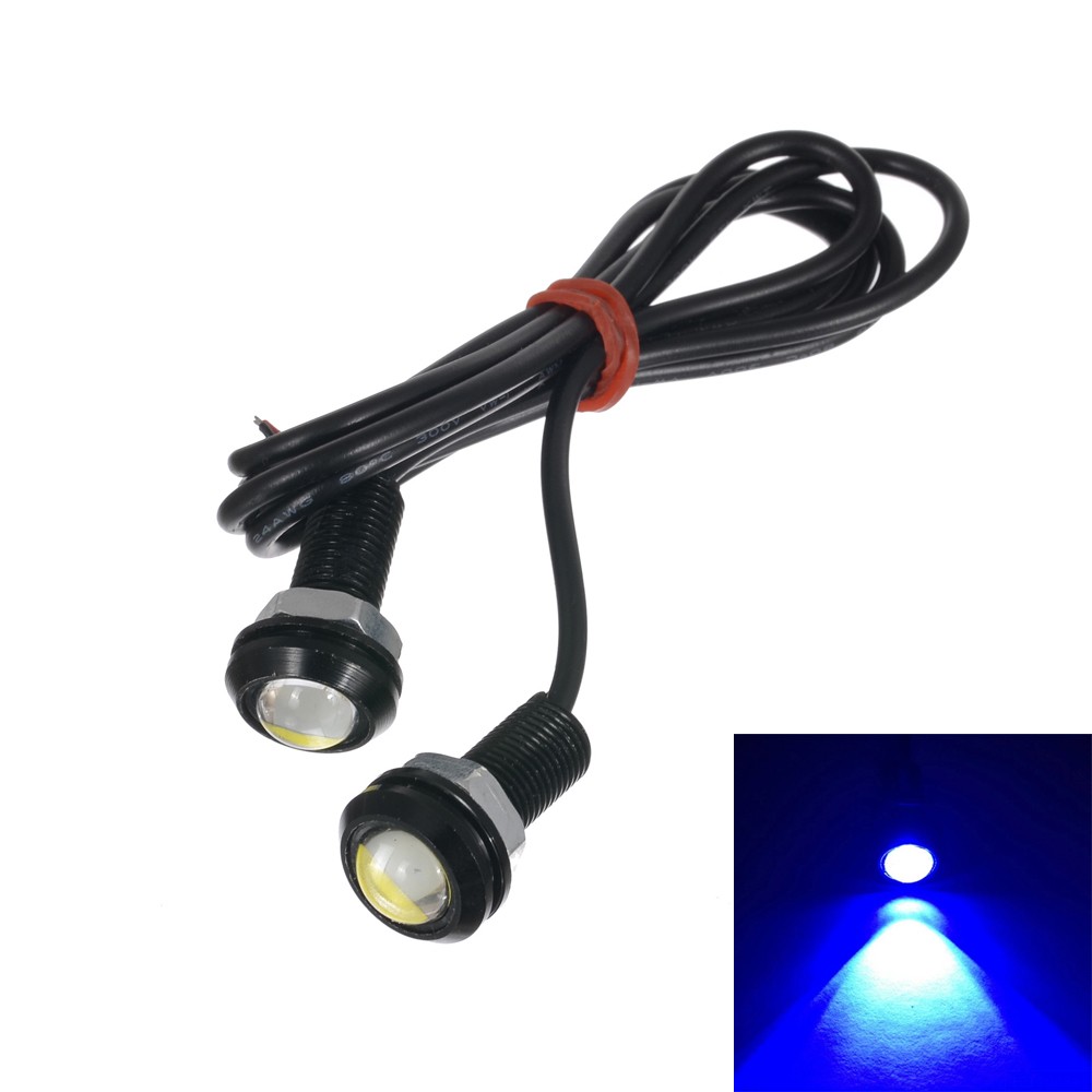 UHUSE Strobe 18MM Car Motorcycle LED Eagle Eye Light Fog DRL Day time ...