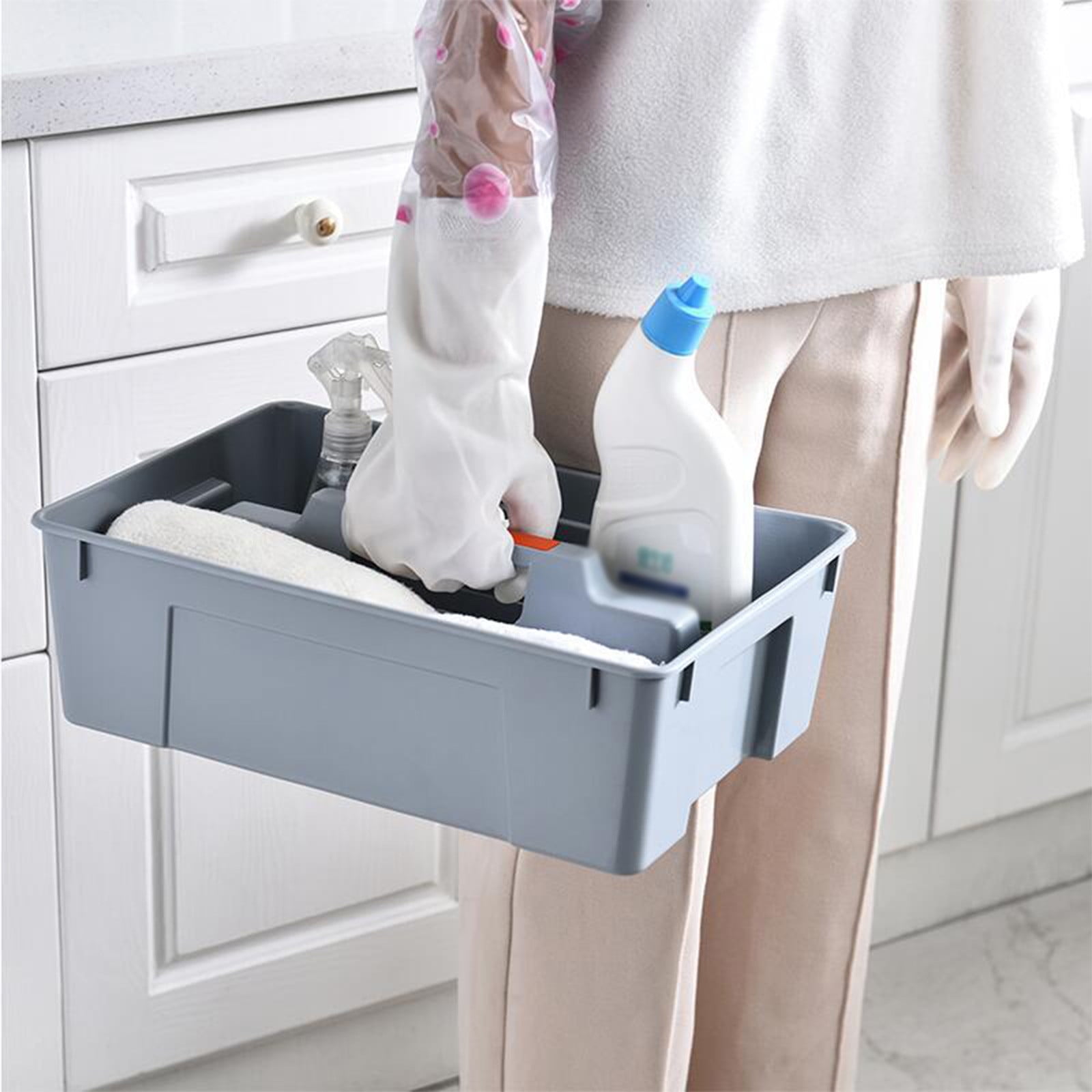 UHUYA 2-Compartment Plastic Cleaner Carrier ‚Äì Quality Cleaning Tool ...