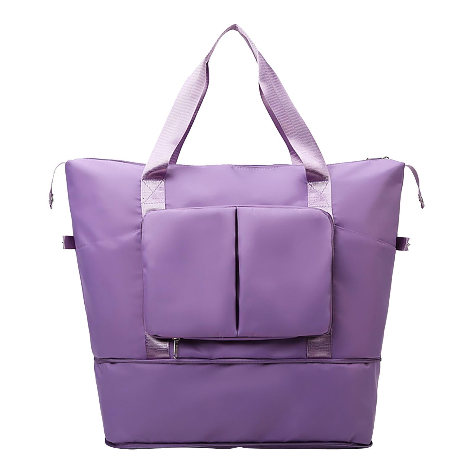 UHUYA Large Capacity Folding Travel Bag, Dry and Wet Separation ...