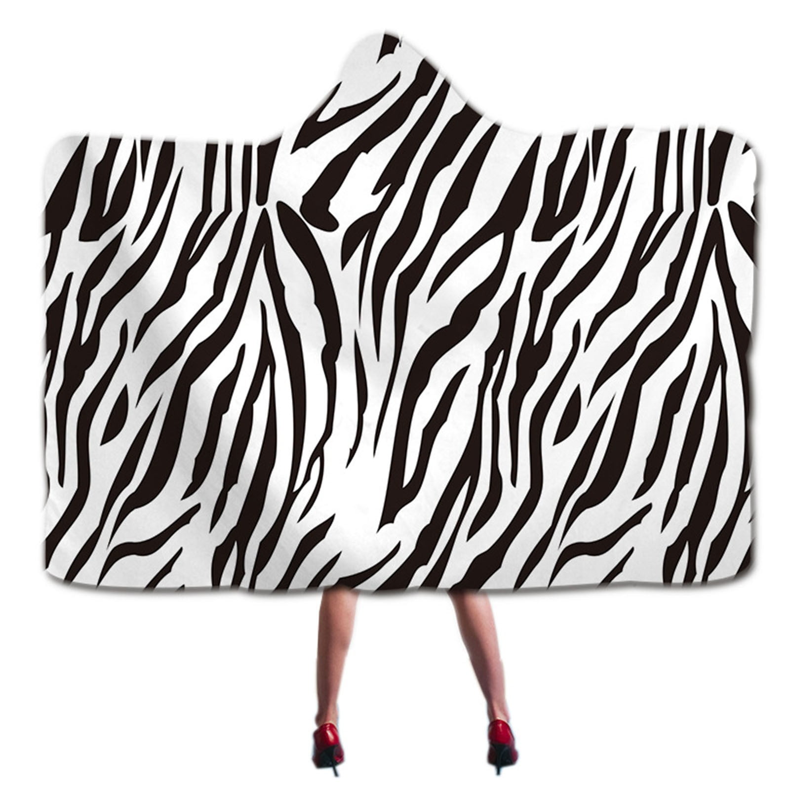 UHUYA Wearable Throw Blanket and Cape in One, Hooded Throw Blanket ...