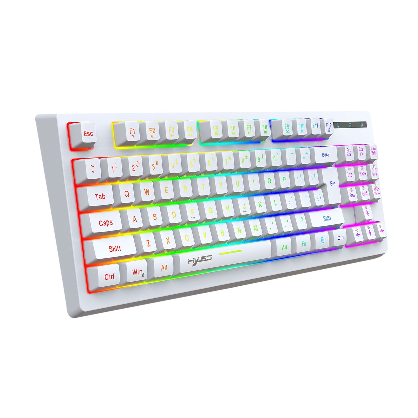 UHUYA Wireless Keyboard 87-KEY Wireless Keyboard Rechargeable Gaming ...