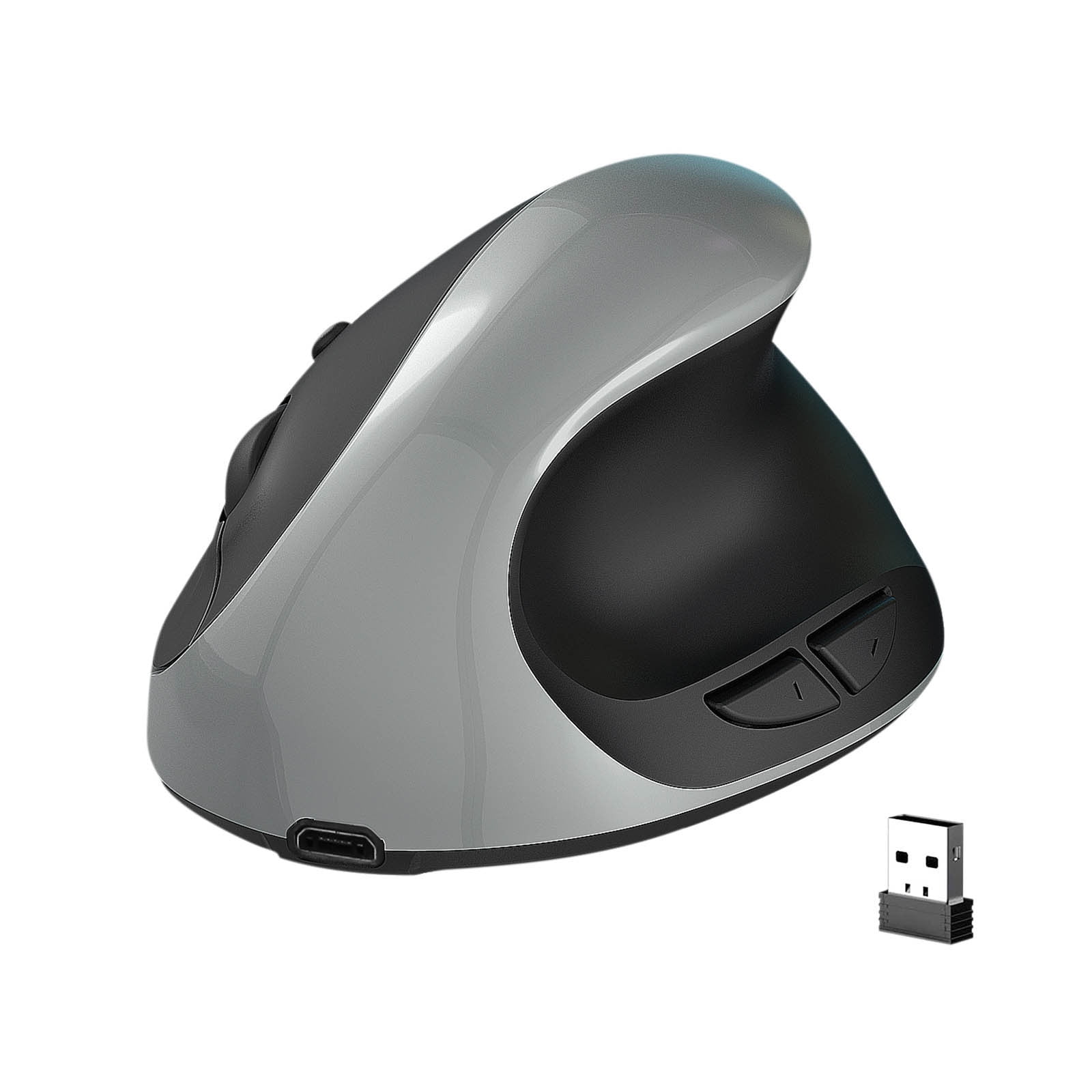 UHUYA Wireless Mouse 2.4G Rechargeable Wireless Vertical Mouse, Ergonomically Designed 10 Meters ...