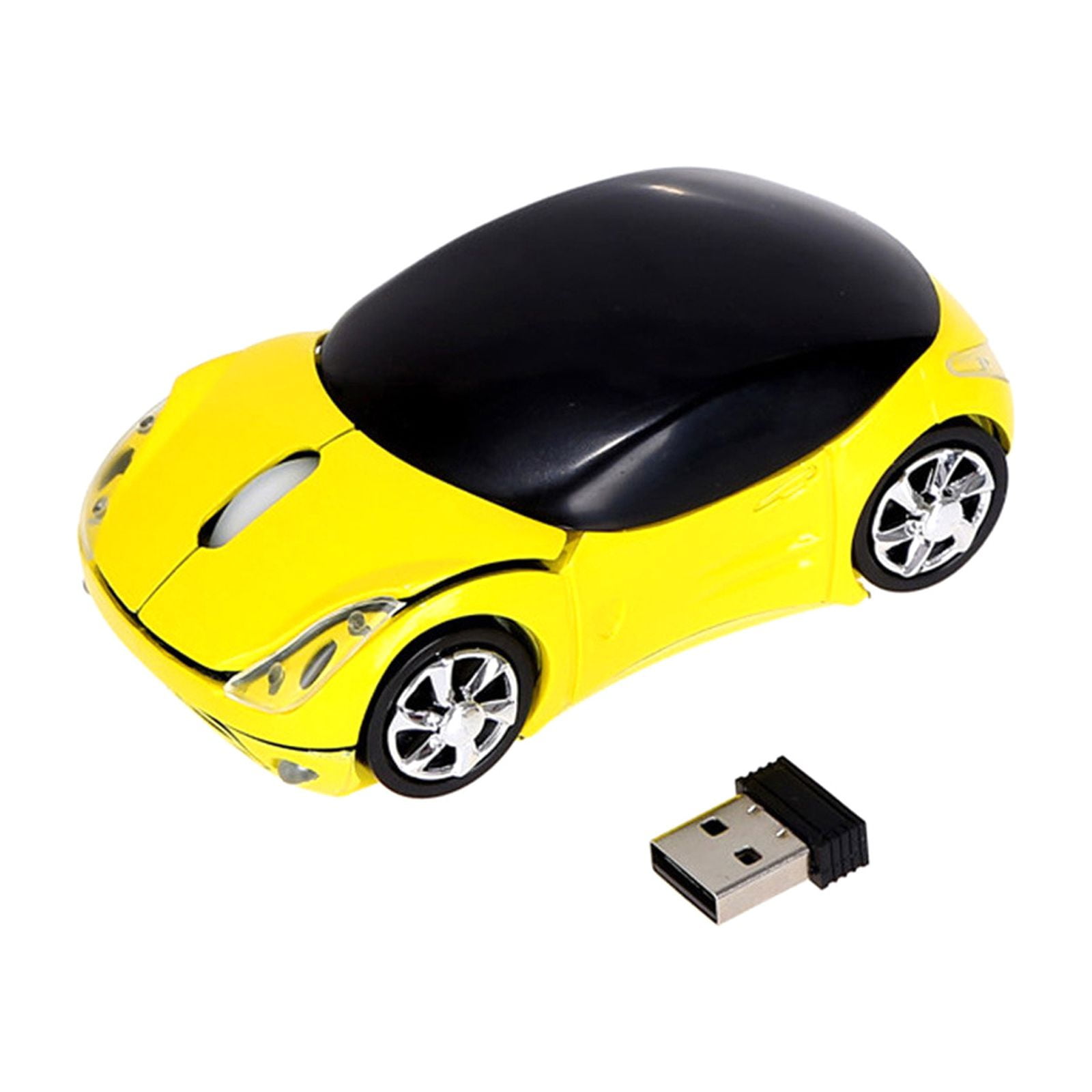 UHUYA Wireless Mouse 2.4GHz 1200DPI Car-Shape Wireless Optical Mouse USB Scroll Mice for PC ...