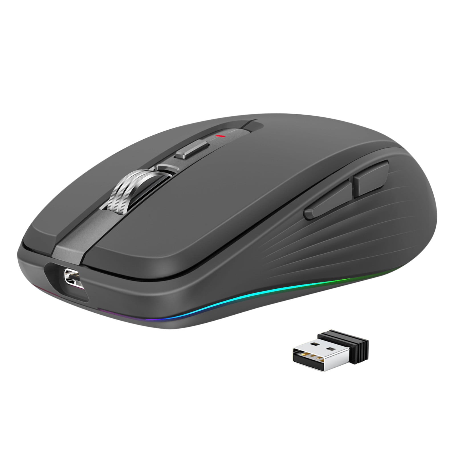 UHUYA Wireless Mouse 2.4GHz Wireless Bluetooth 5.1 Dual Mode Gaming Mouse Wireless Optical USB ...