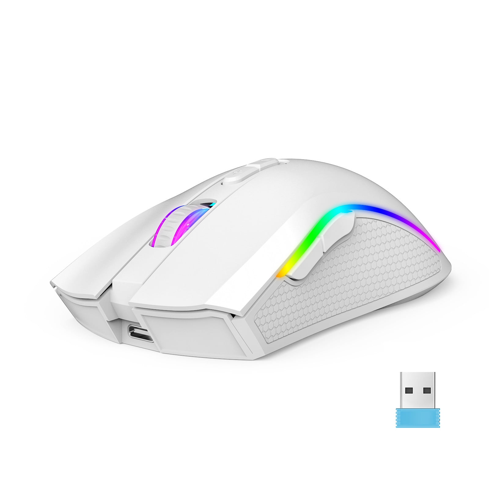 UHUYA Wireless Mouse 2.4GHz Wireless Mouse Gaming Mouse RGB Backlight Wireless Optical USB ...