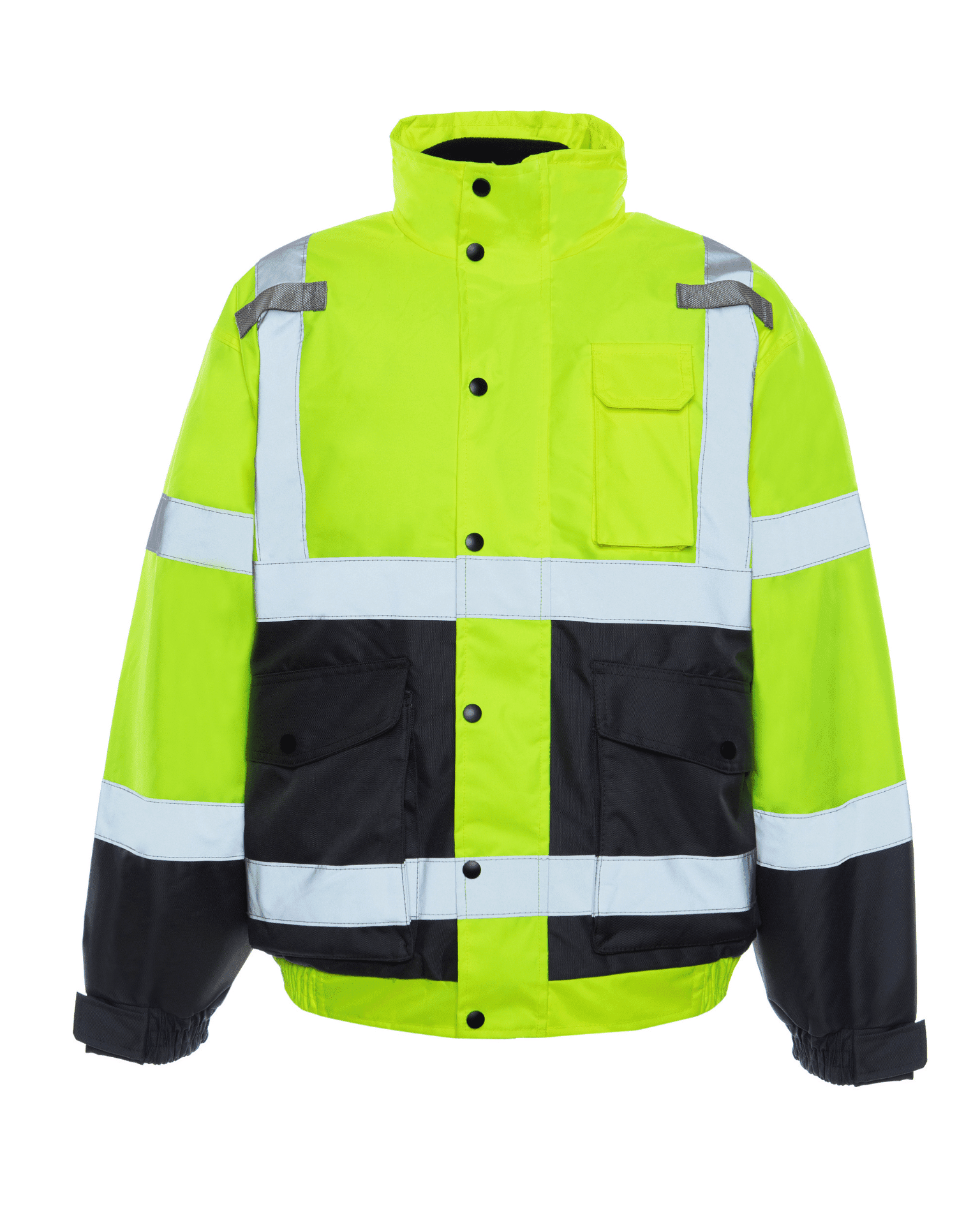 UHV563 HiVis Bomber Jacket with Removable Fleece & Teflon Fabric ...