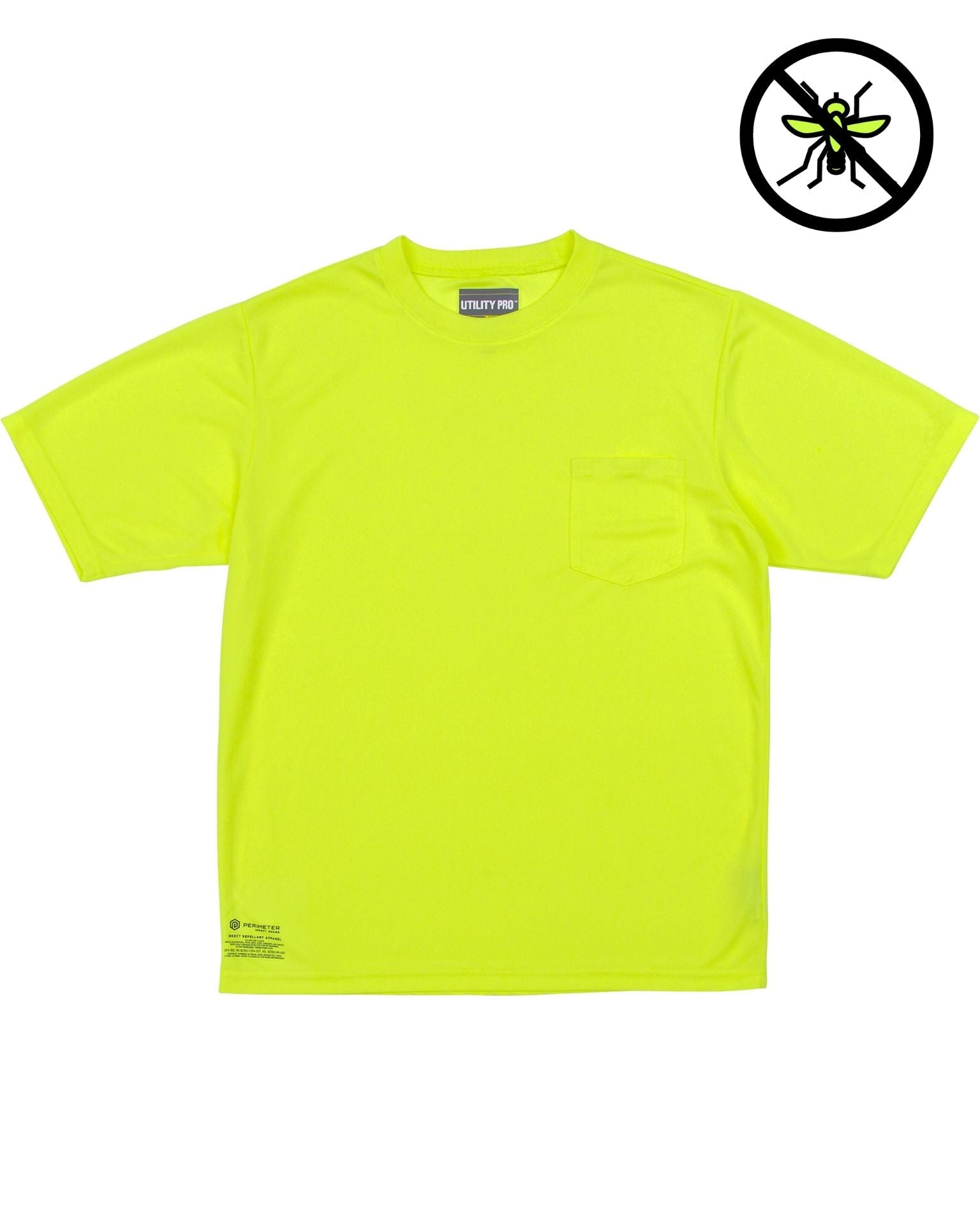 UHV866 HiVis Short Sleeve Shirt - Protected with PERIMETER™ Insect ...
