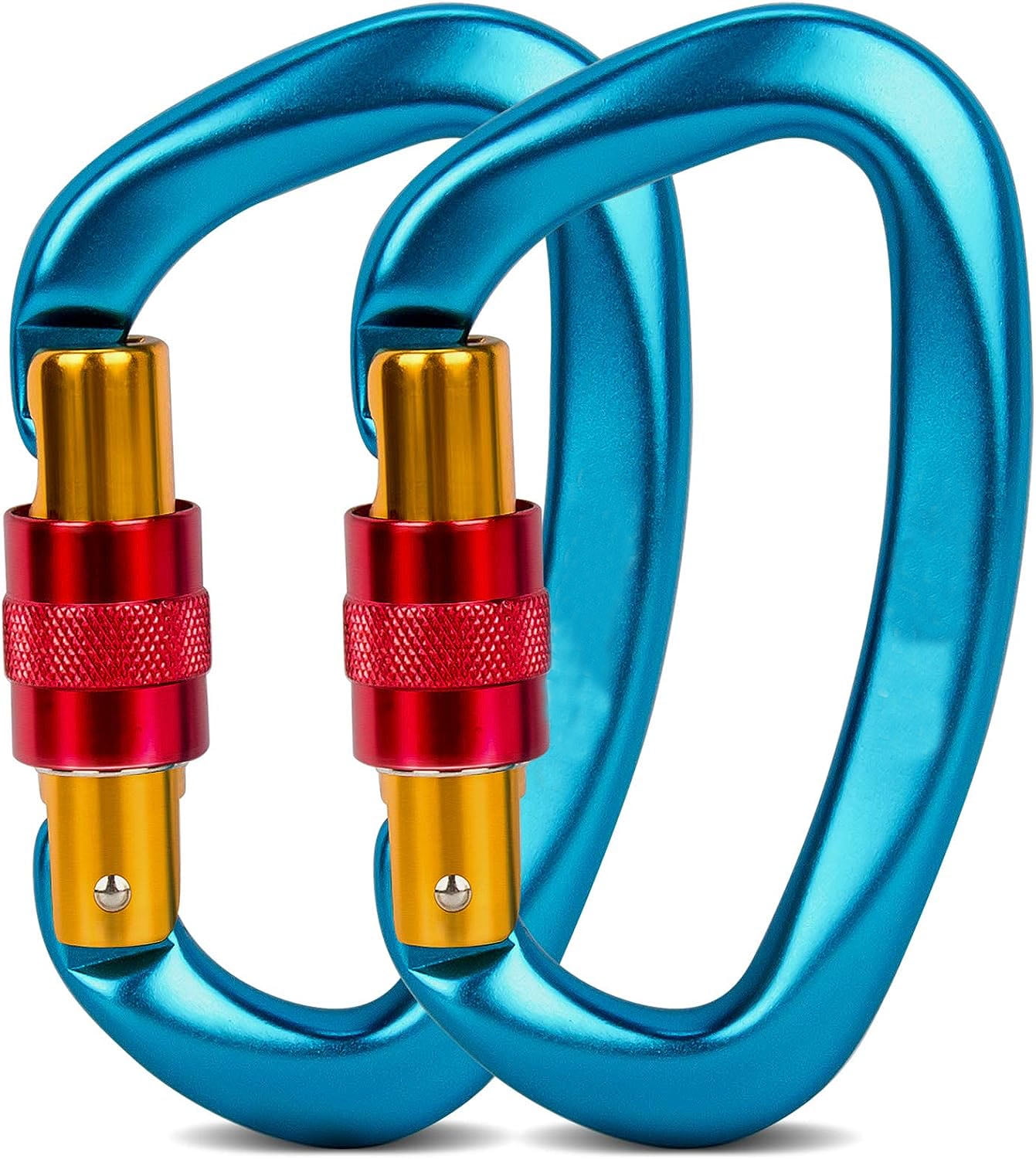 UIAA Certified Auto Locking Climbing Carabiner Clips, Twist Lock, and ...