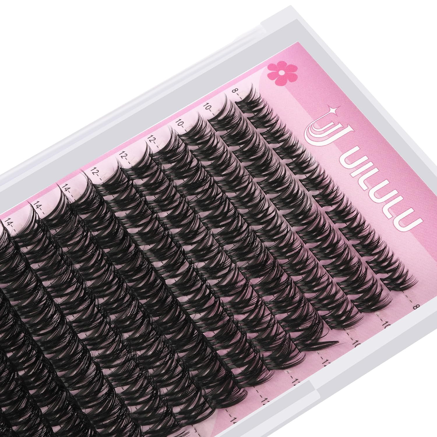 UILULU Lash Clusters Natural IFF17 Individual Lashes Clusters 168 Count ...