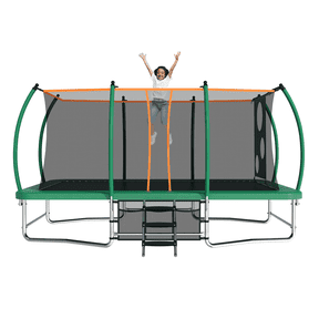 Exacme 8 x 12 FT Outdoor Rectangle Trampoline for Kids, 330lb Capacity ...
