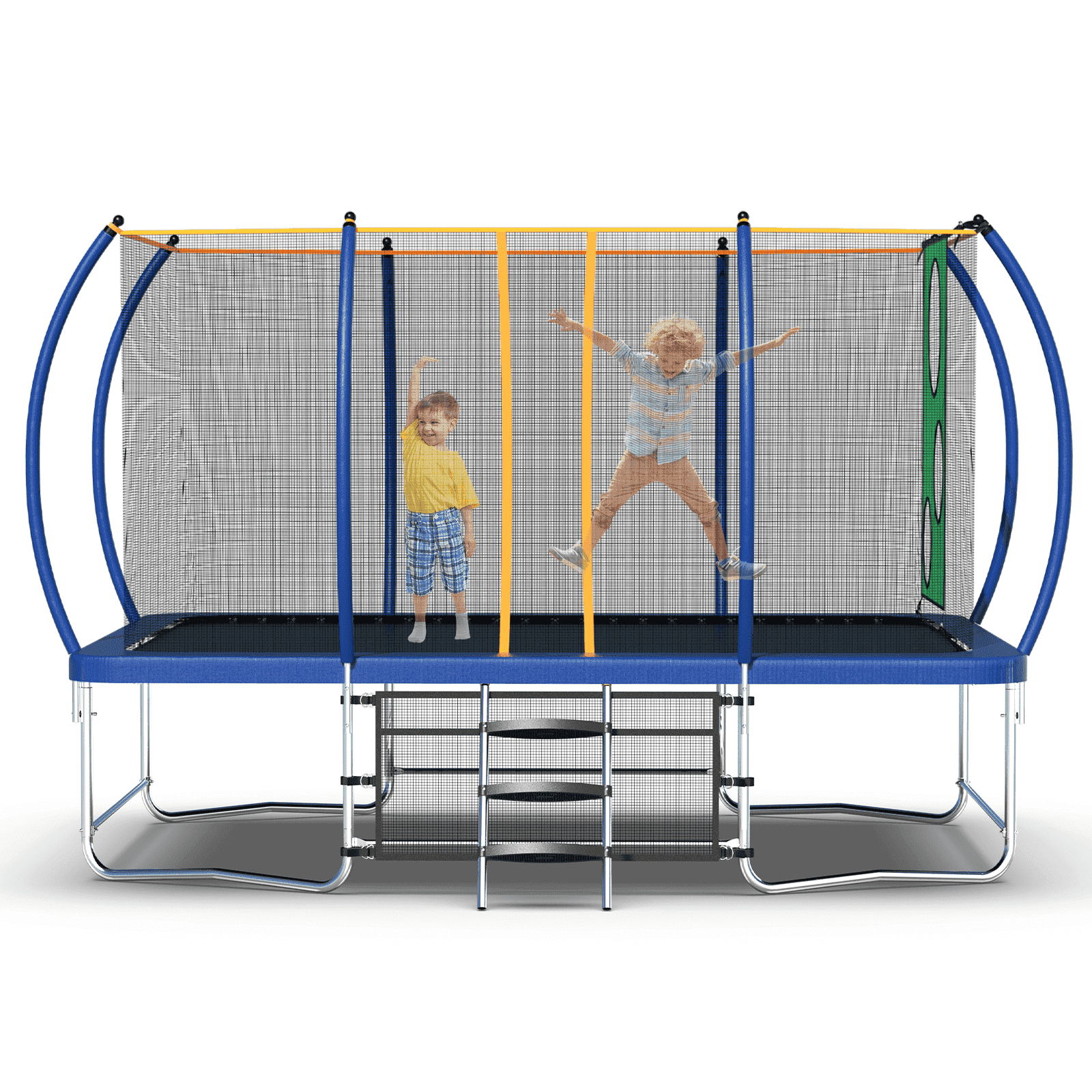 UIOWIO 8*14 ft Rectangular Trampoline for Kids and Adults with Ladder ...