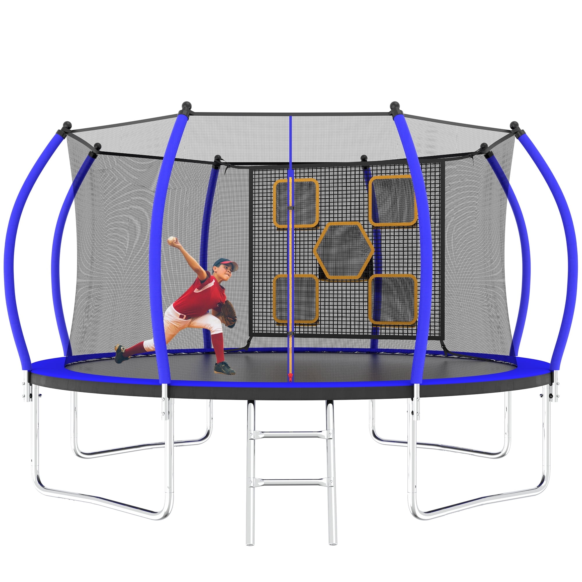 UIOWIO Pumpkin Trampoline for Kids Adults 14ft 1500Lbs Trampolines with ...