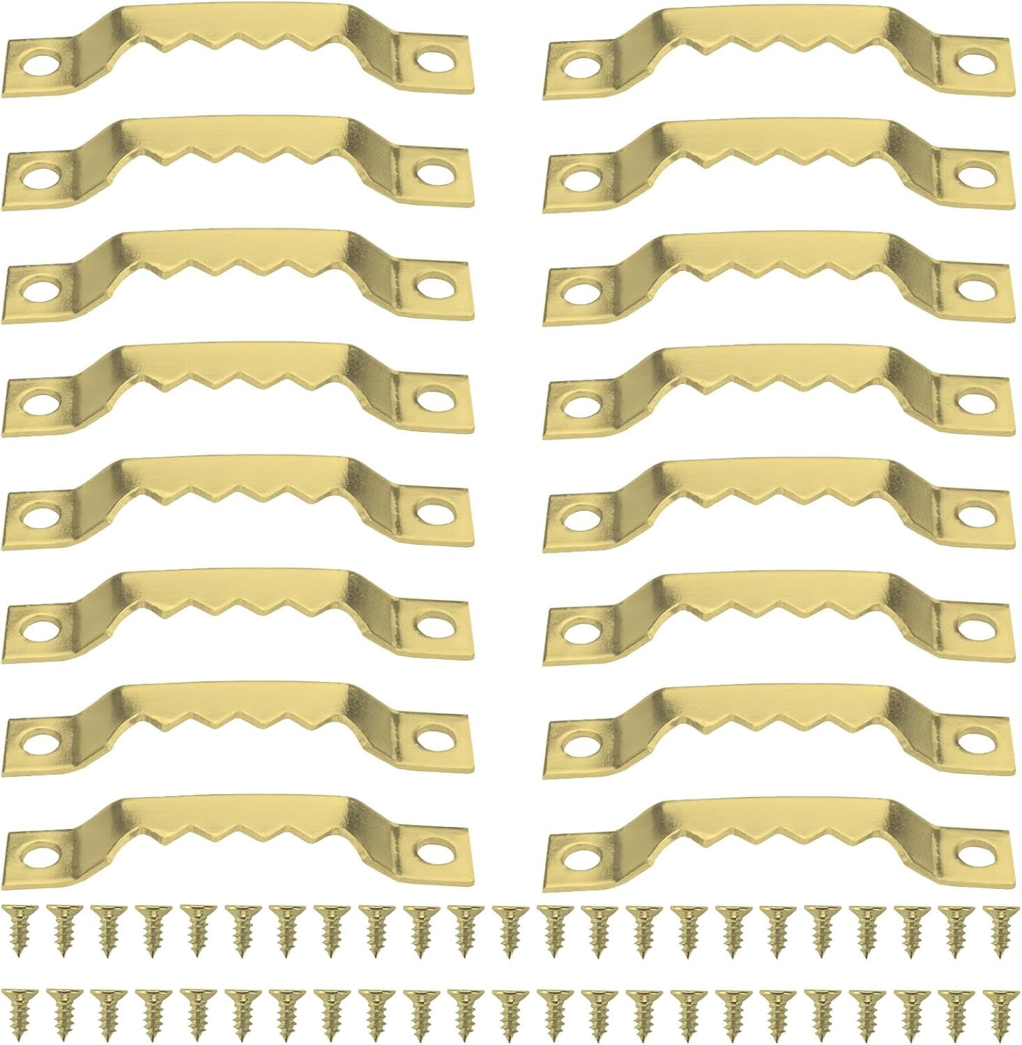 UITBDWR-100 Packs Heavy Duty Sawtooth Picture Hangers with 200 Screws ...