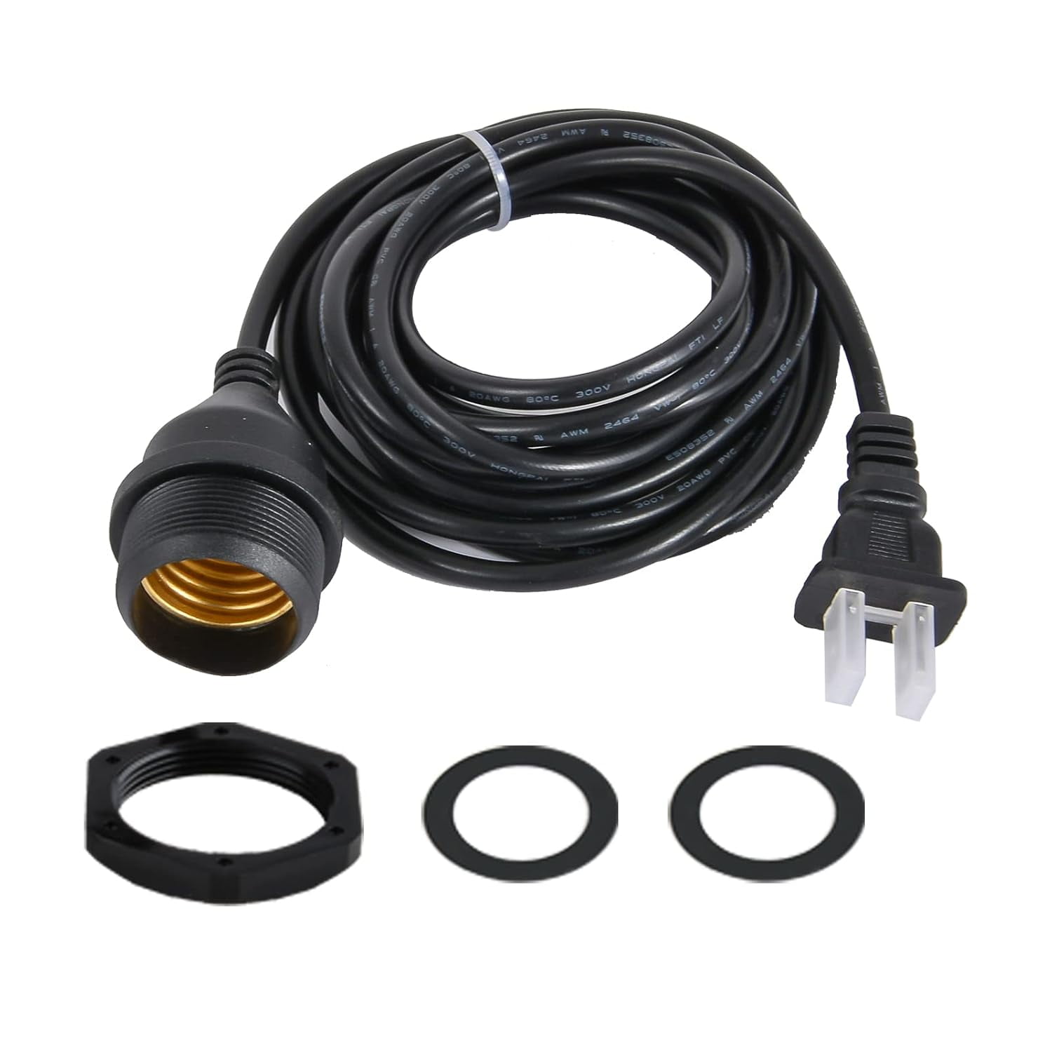 UITTG-10Foot With Wire Electric Light Socket Waterproof Plug Light ...