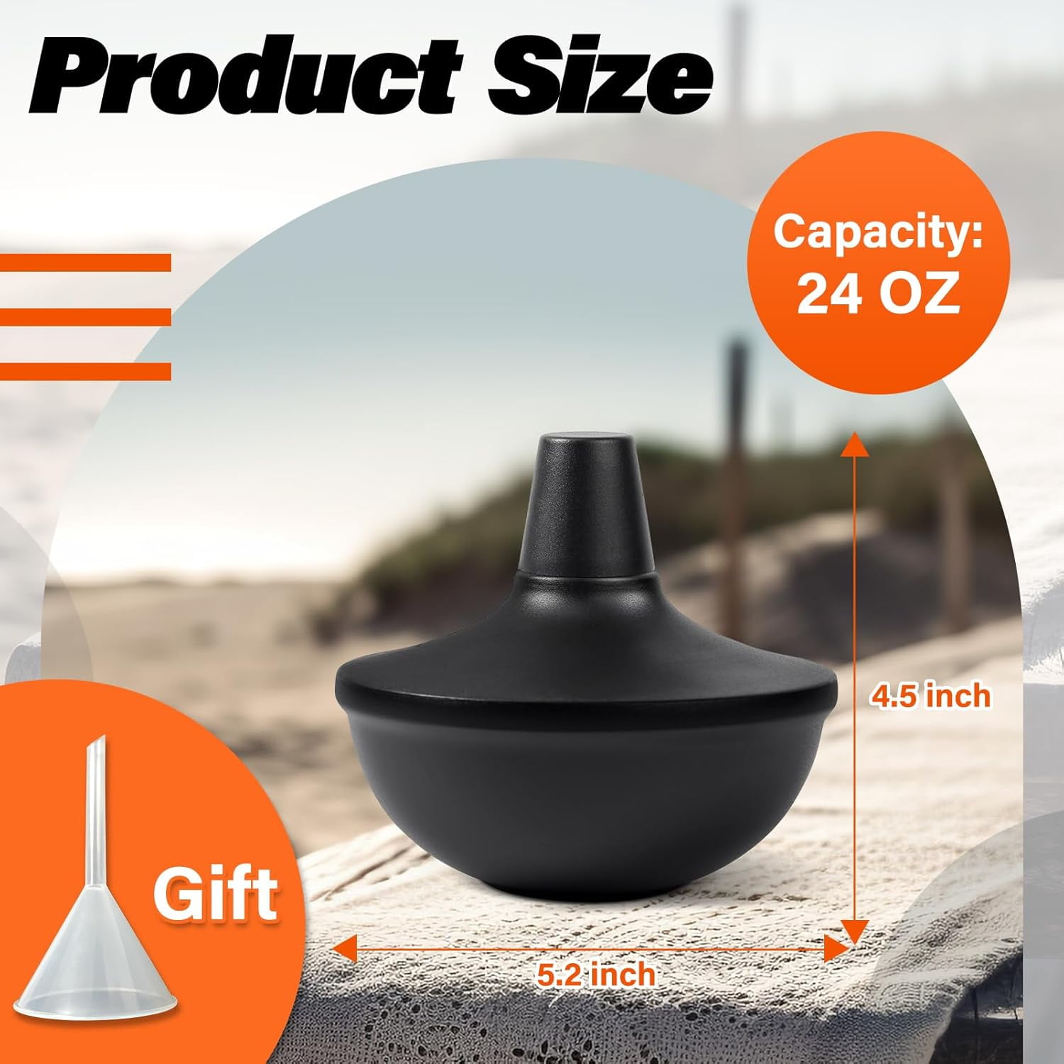 UITTG-2-Pack Upgraded Tabletop Torches, 24 oz Citronella Torch Lights ...