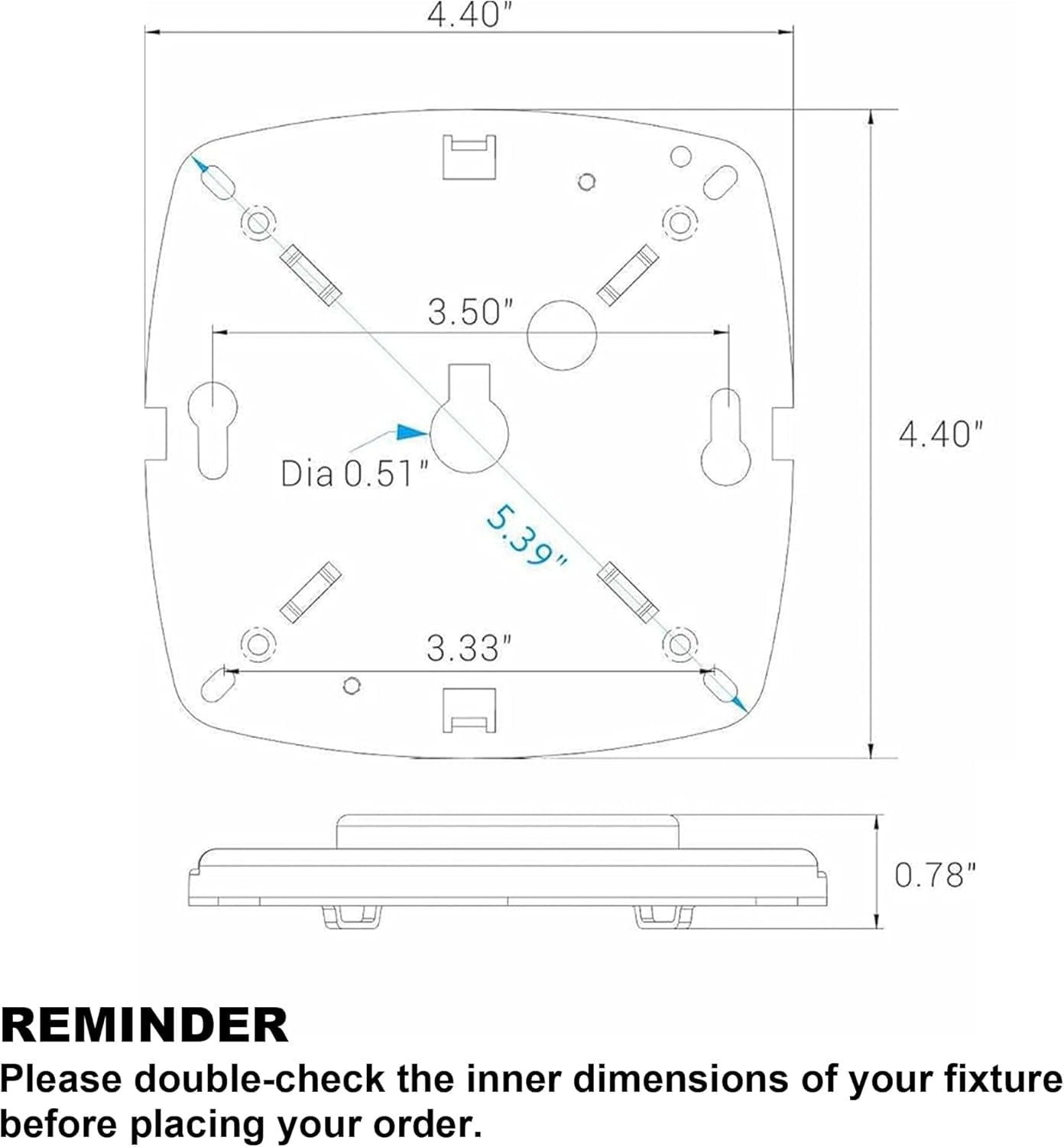 UITTG-4" LED Light Engine Retrofit Kit - 5.39" Overall Size, 17W, 2700K ...