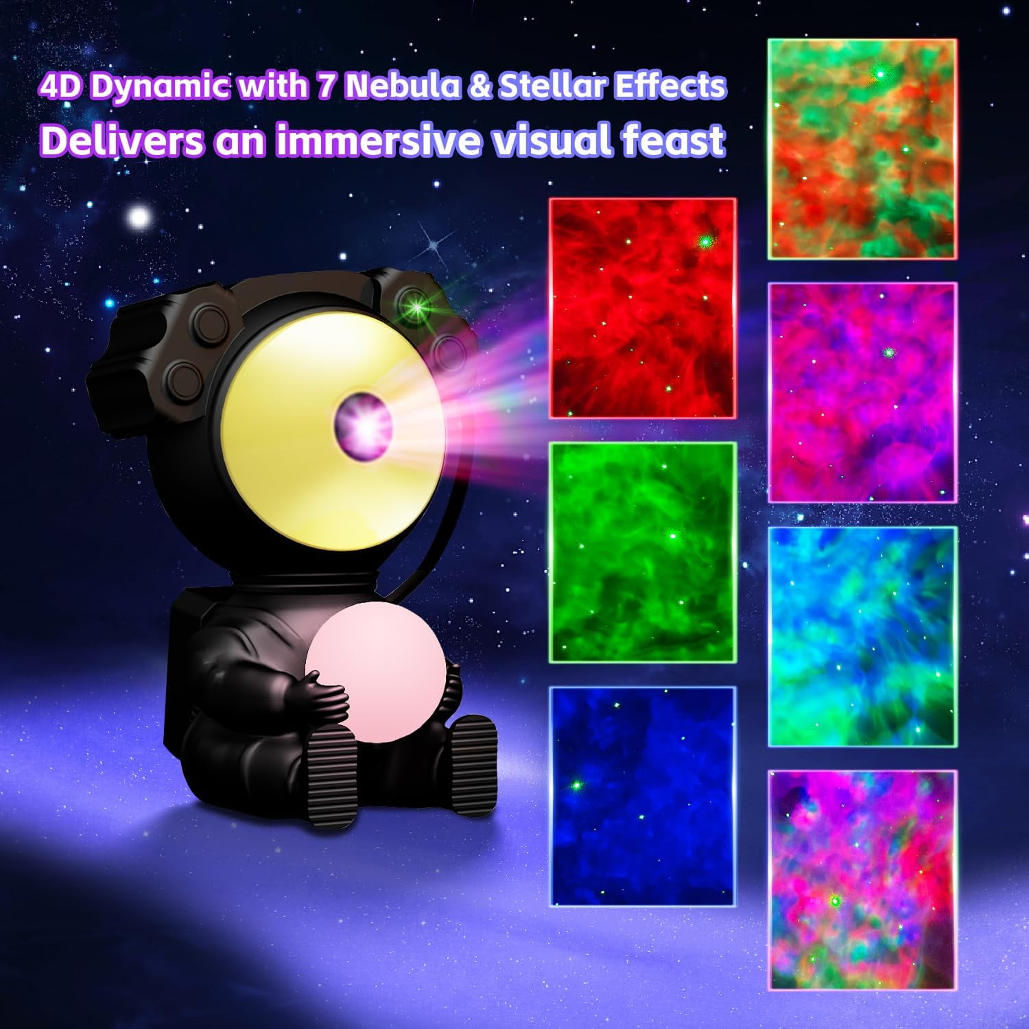 UITTG-Astronaut Galaxy Projector Star Projector Nebula LED Ceiling Galaxy Space Projector for ...