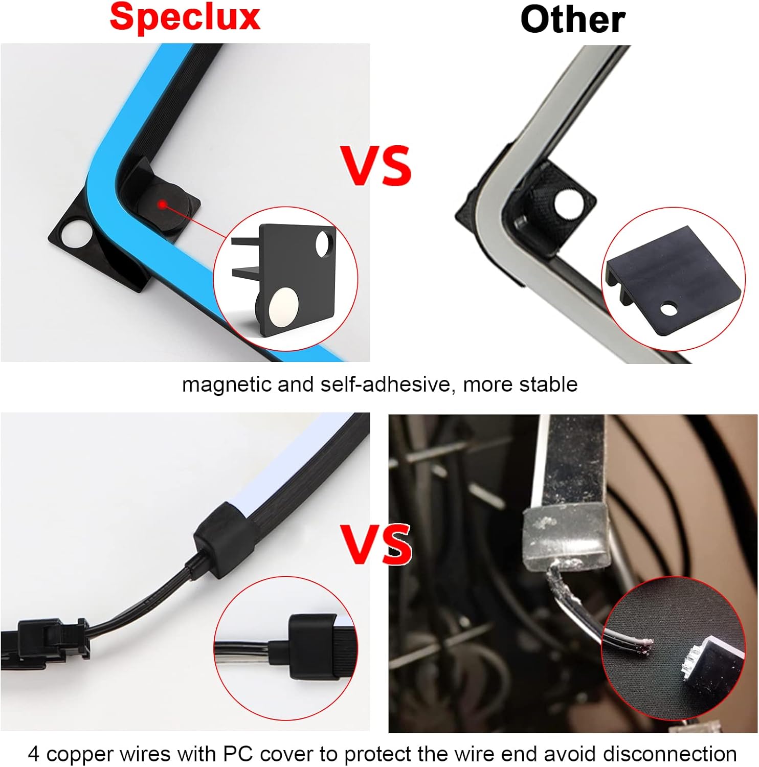 UITTG-NEON RGB PC LED Strip, RGB Strip for 12V 4-Pin RGB LED Headers ...