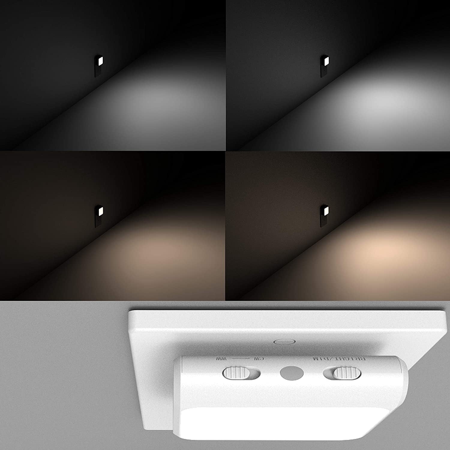 UITTG-Plug-in Led Night Light with Auto Dusk to Dawn Sensor,Adjustable ...